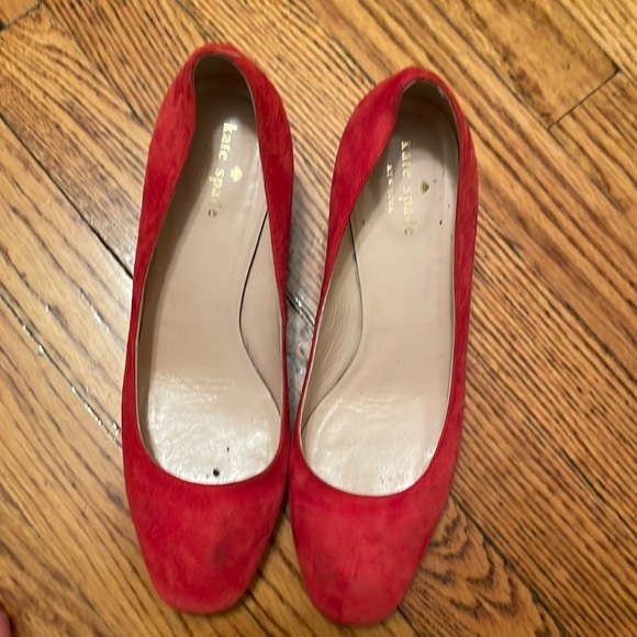 kate spade | Shoes | Kate Spade Red Suede Shoes Size 8m | Poshmark